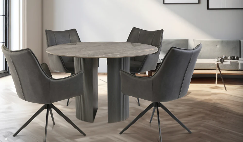 Bossini Dining Table - Grey Stone – Tyrrells of Burnbank